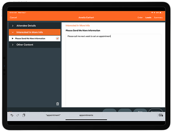 Trade Show Software For Order Taking | Perenso