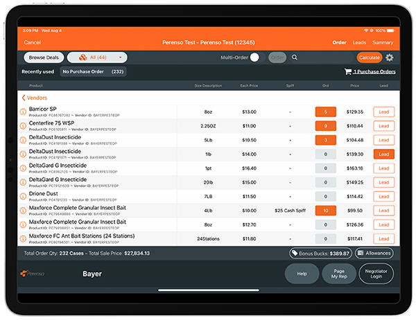 Trade Show Software For Order Taking | Perenso